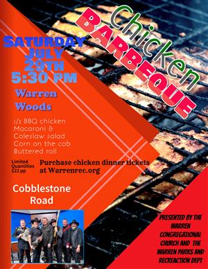 Town of Warren Parks & Recreation: Chicken BBQ & Cobblestone Road ...