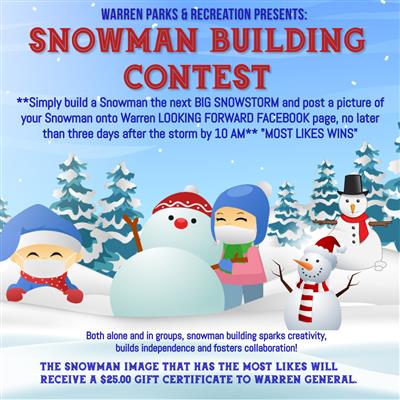 Town of Warren Parks & Recreation: Snowman Building Contest