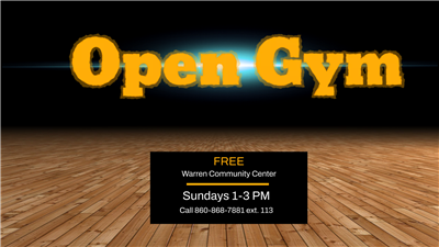 Town of Warren Parks & Recreation: Open Gym - Community Center ...